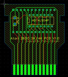 Atari 2600 Cart 2K/4K PCB | The Longhorn Engineer
