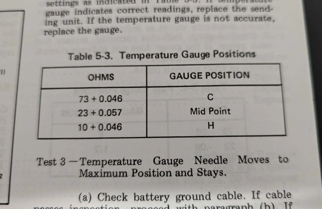 Checking the Temperature Sensor and Gauge | The Longhorn Engineer