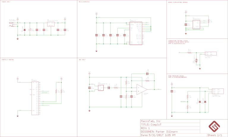 Cleaned up Compressor IoT Schematic | The Longhorn Engineer